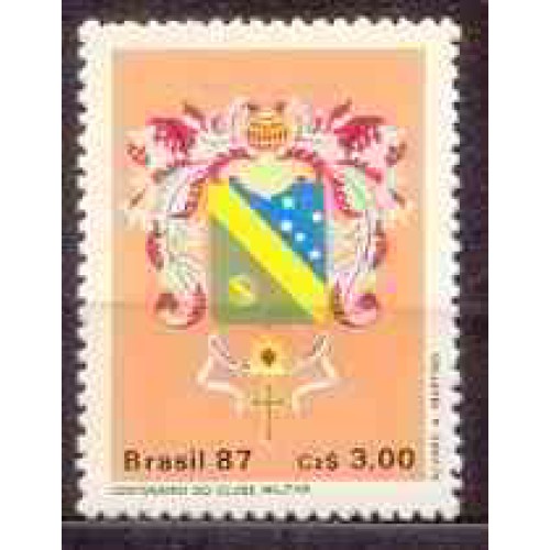 SB1552M-SELO CENTENÁRIO DO CLUBE MILITAR - 1987 - MINT